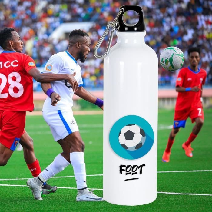 Gourde Foot Sport 750Ml Bouteille D’Eau Aluminium Réutilisable ...