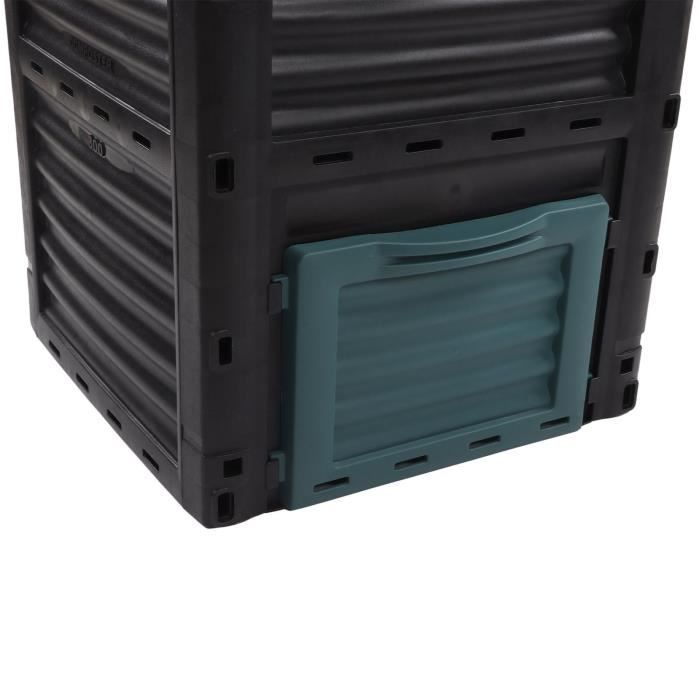 Cikonielf Grand bac à compost Compost Poubelle Composteur Capacité 300L ...