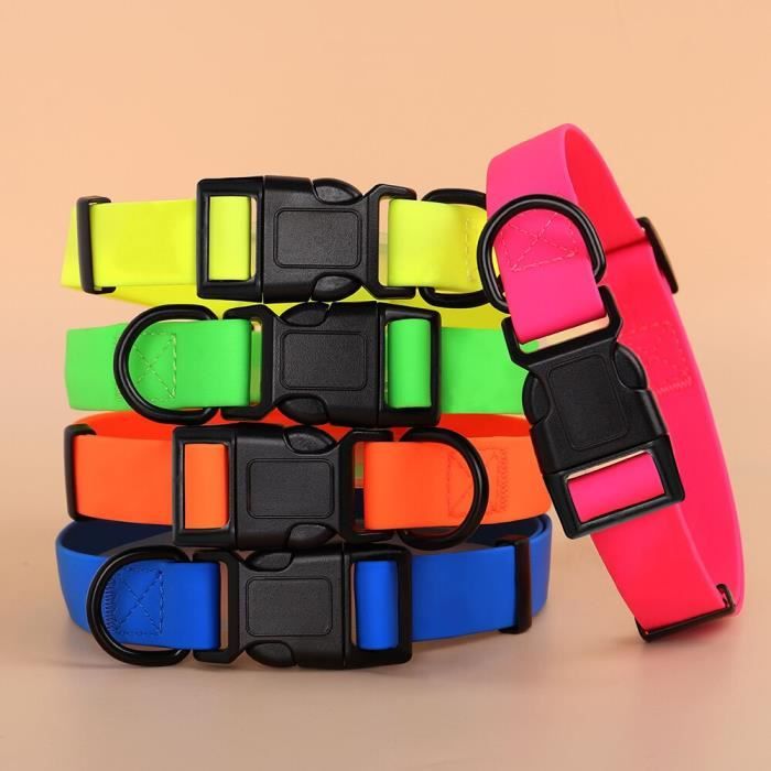 PVC Pet Dog Collar Waterproof Dog Cat Collar Anti Dirty Easy to Clean Collars For Small Medium Large Dogs Pet Accessories Cdiscount Animalerie
