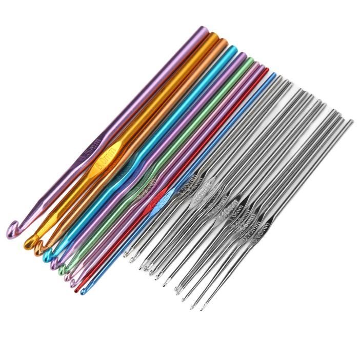 Ensemble De Crochets Lot De 22 Crochets Extra Longs Avec Poignées En ...