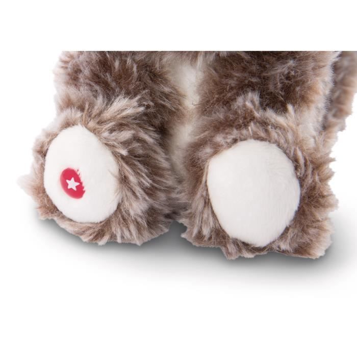 Nici doudou Glubschis raton laveur junior 15 cm peluche gris/blanc ...