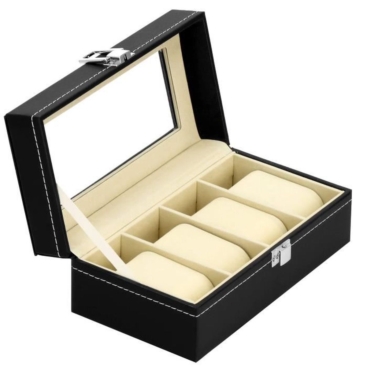 SPRINGOS® Presentoir montre Coffret montres en cuir Boite bijoux Cadeau ...