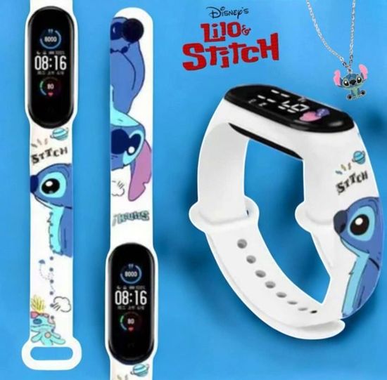 Montre Lilo et Stitch Disney + Collier Stitch Argent OFFERT , - Achat ...