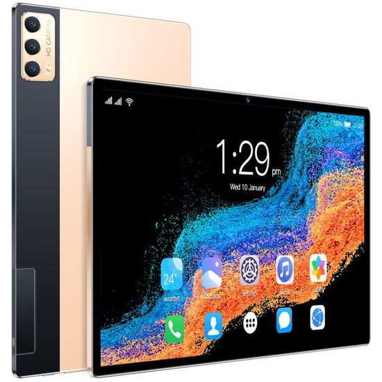 Tablette Android12 10.1" 2560x1600, 10-Core, 5G, WiFi, 4GO RAM+64GO ROM ...