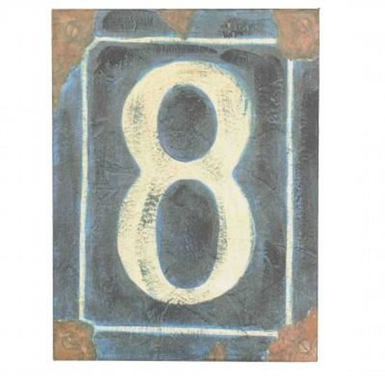 Plaque tableau numéroté 8 - Cdiscount Maison