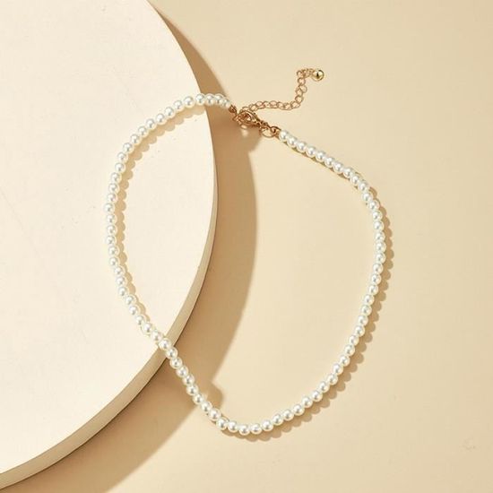 Chaine De Cou Vendue Seule E5ZRN Streetwear Style gothique perle ...