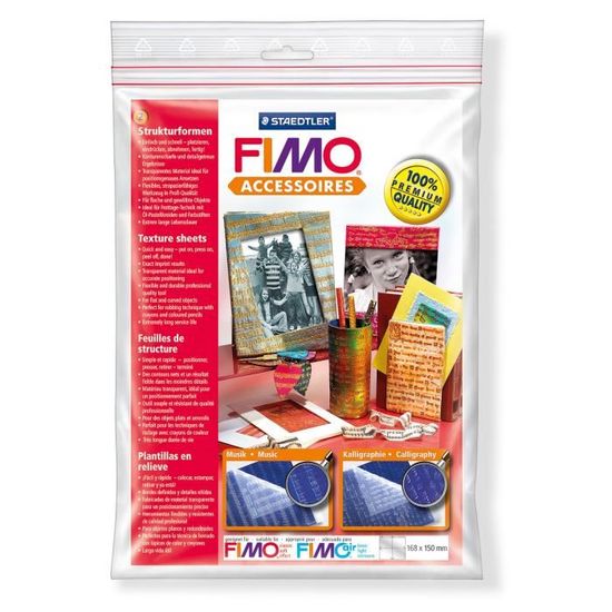 FIMO Kit de 2 Feuilles Structure Calligraphie - Cdiscount Beaux-Arts et ...