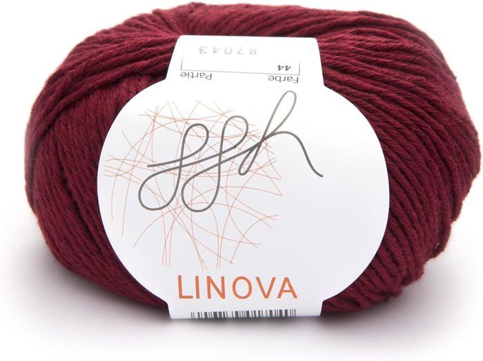 Linova - 044 - Rouge Brique - Coton Avec Lin Pour Le Tricot Et Le ...