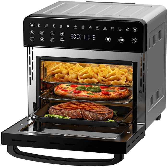 Iceagle Air Fryer 15L avec Double Résistance - 2200 W Friteuse sans Huile - Fenêtre, 13 en 1 ...