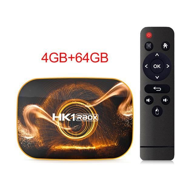 Ue Plug - 4G 64G IR Remote - Boîtier Smart TV HK1 X3, Android 10.0, RK3318,usb 1080, 4K, P, H ...
