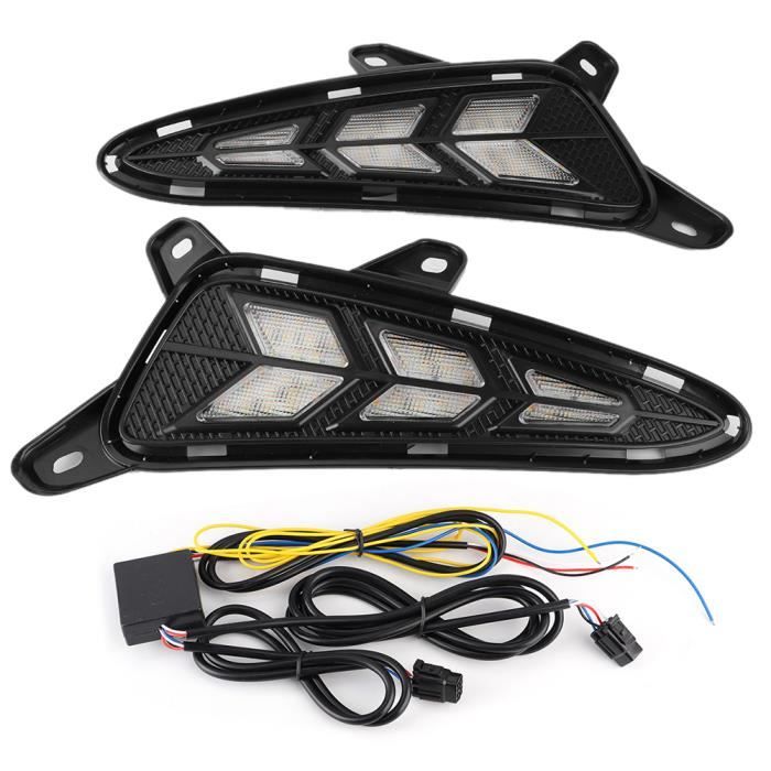 Akozon Éclairage diurne à LED LED Feu de Circulation Diurne Lampe de ...