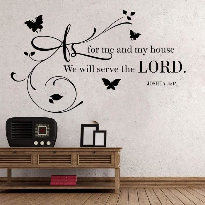 Versets Bibliques Dieu Religion Dit Stickers Muraux En Vinyle Art De La ...
