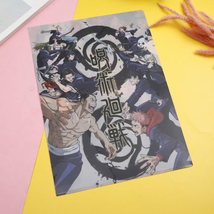 Jujutsu Kaimmense Anime Folder, Gojo Satoru, Nanami Kento, A4 File Bag ...