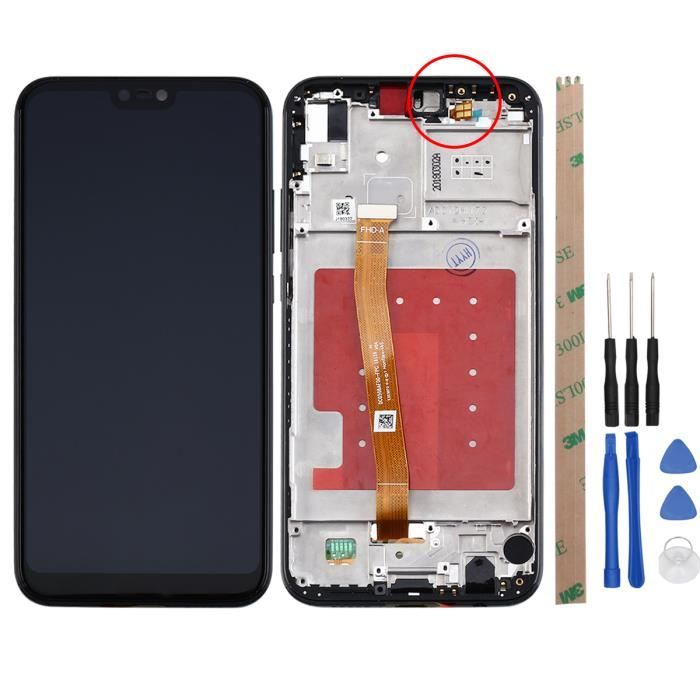 Vitre Tactile + Ecran LCD + Cadre Noir pour Huawei P20 lite - Huawei - P20 lite - Noir - Verre ...