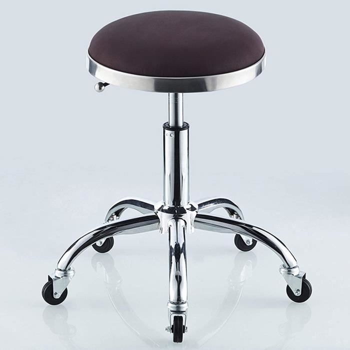 WEYE-Tabouret à roulettes, Tabouret de Travail PU Pivotant à 360 ...