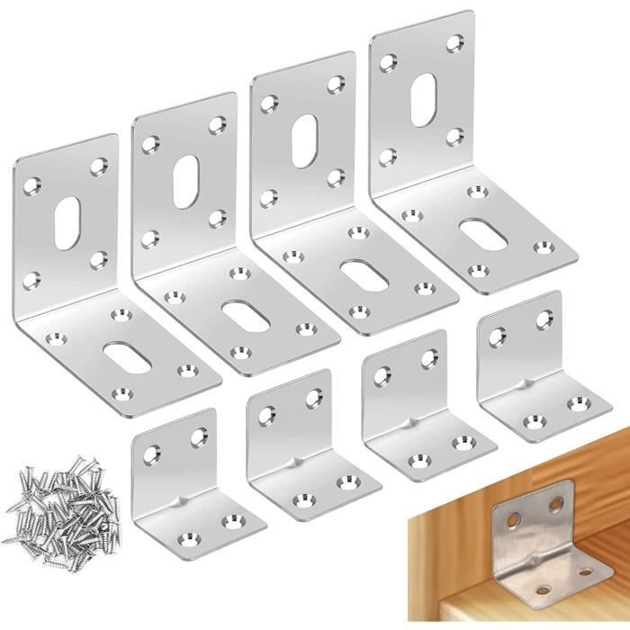 Équerre fixation, 8 Pcs Équerres de Fixation 90 Degrés sont utilisés ...