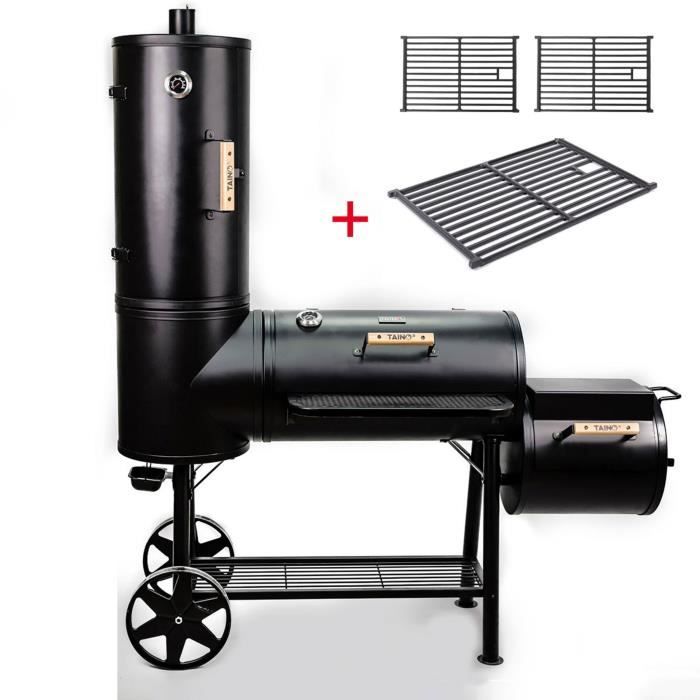 Fumoir TAINO CHIEF 130 kg avec jeu de 3 grilles Barbecue fumoir ...