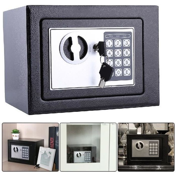 Coffre fort à clé numérique haute sécurité avec clés - Coffre fort ...
