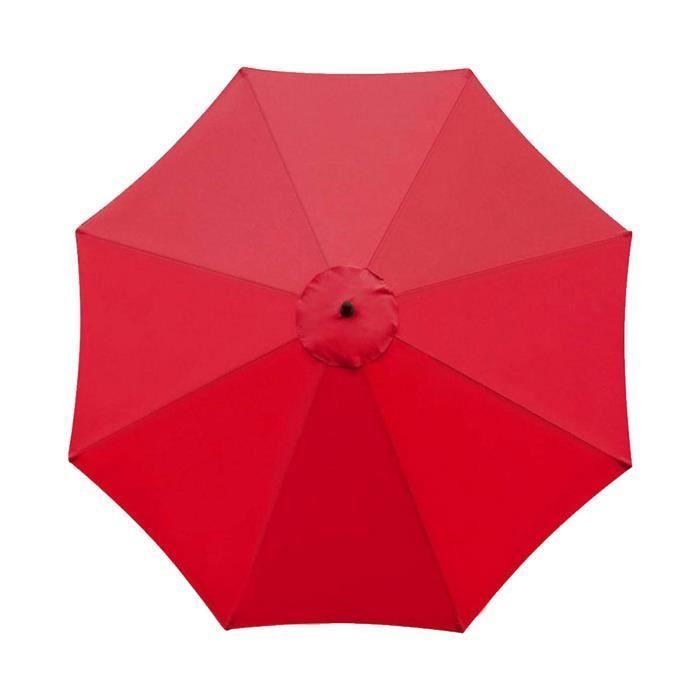 La couleur rouge Parasol remplaçable en tissu Polyester 2.7m, parapluie ...