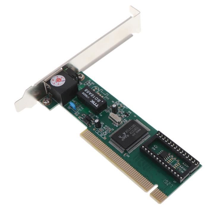 Carte réseau - LAN Ethernet RJ45 - PCI 32 bits - 10/100 Mbps ...