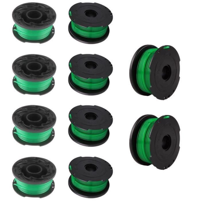 QQOPT Lot de 10 Bobines de Rechange pour Tondeuse BLACK+DECKER GL7033 ...