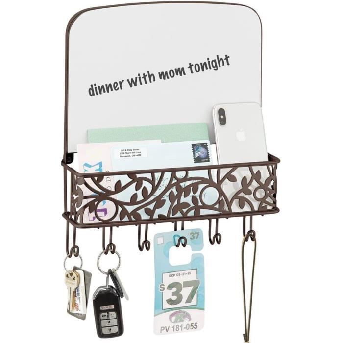 MDesign porte cl au design de vigne accroche cl mural avec crochets ...