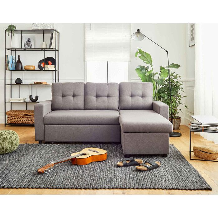 Tulipe - canapé d'angle réversible - 4 places - convertible avec coffre ...