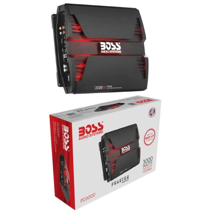 1 BOSS AUDIO SYSTEMS PD3000 amplificateur 1 canal de 3000 watts max ...