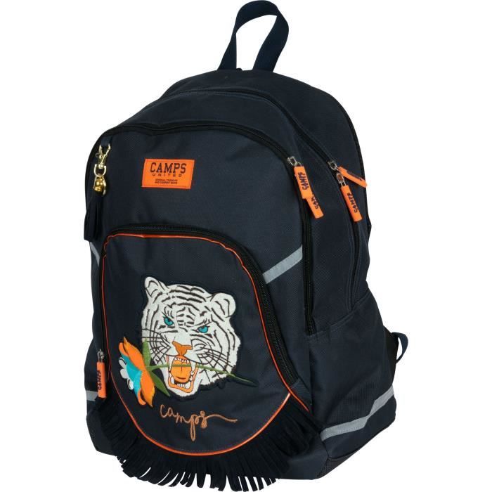 SAC A DOS 2 COMPARTIMENTS - CAMPS ASIAN TIGER Gris souris - Cdiscount ...