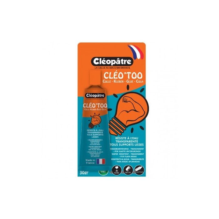 Colle - Cléopâtre - Cléo'Too - 30g - Polyacrylique - Résistante à l'eau ...