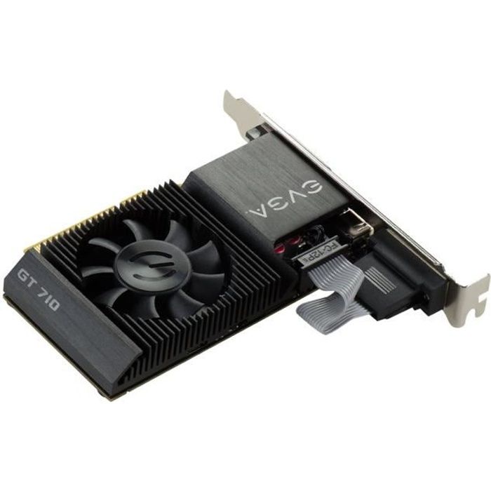 EVGA GeForce GT 710 Carte graphique GF GT 710 1 Go DDR3 PCIe 2.0 x16 ...