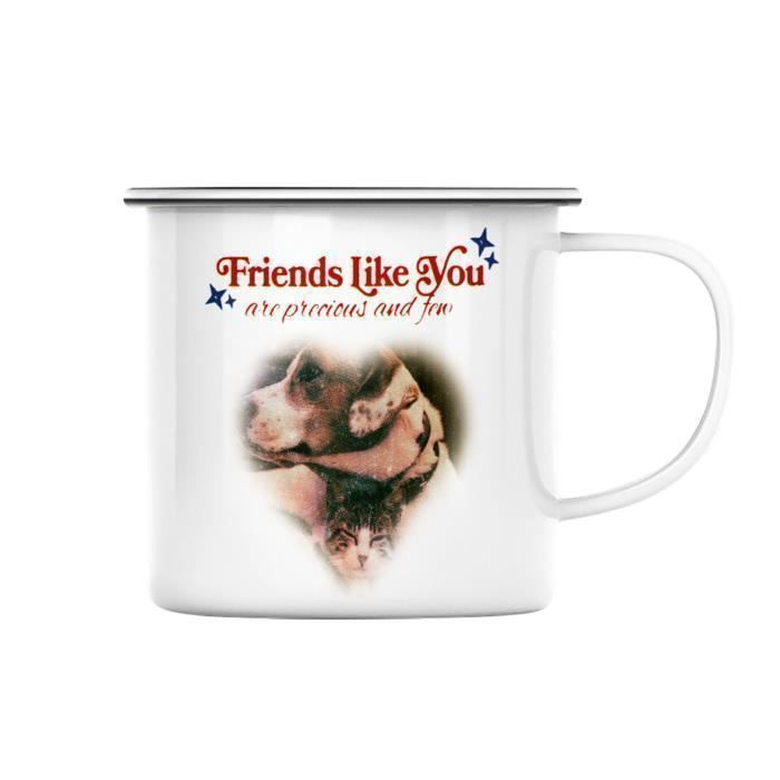 Mug en Métal Emaillé Friends Like You Collage Vintage Illustration Art ...