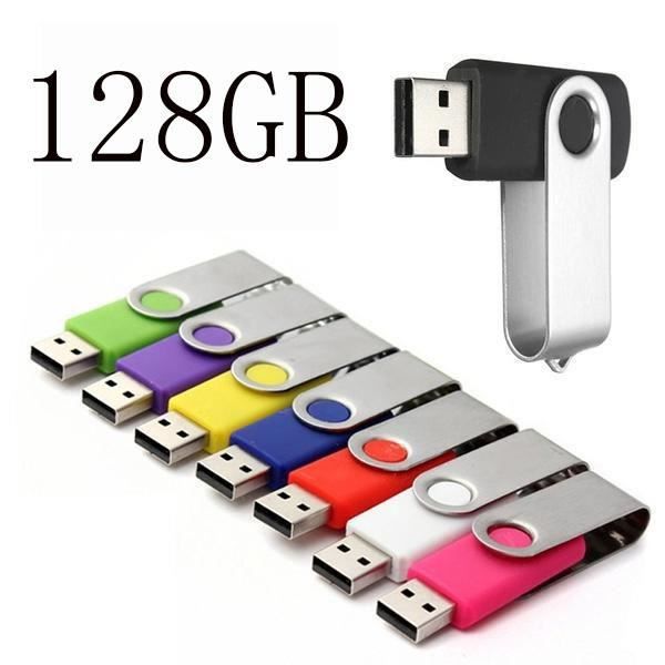 Clé USB - OTG - 128 Go - USB 2.0 - Métal - Noir - Cdiscount Informatique