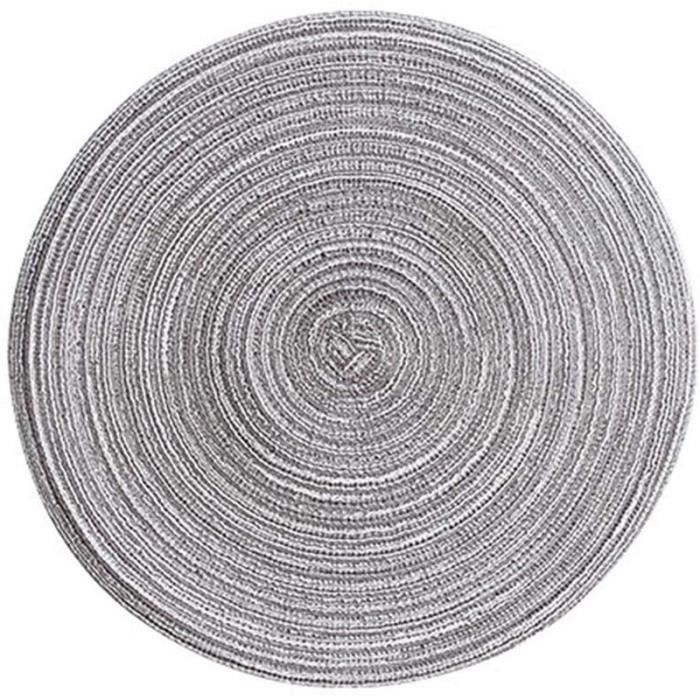 1Pcs Tapis Forme Ronde Simple Tapis de Table Isolation Set de Table ...