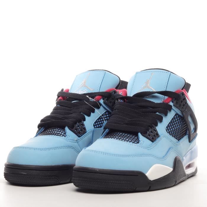 BASKETS x Travis Scott x Air-Jordan 4 Houston Oilers 308497-406 Homme ...