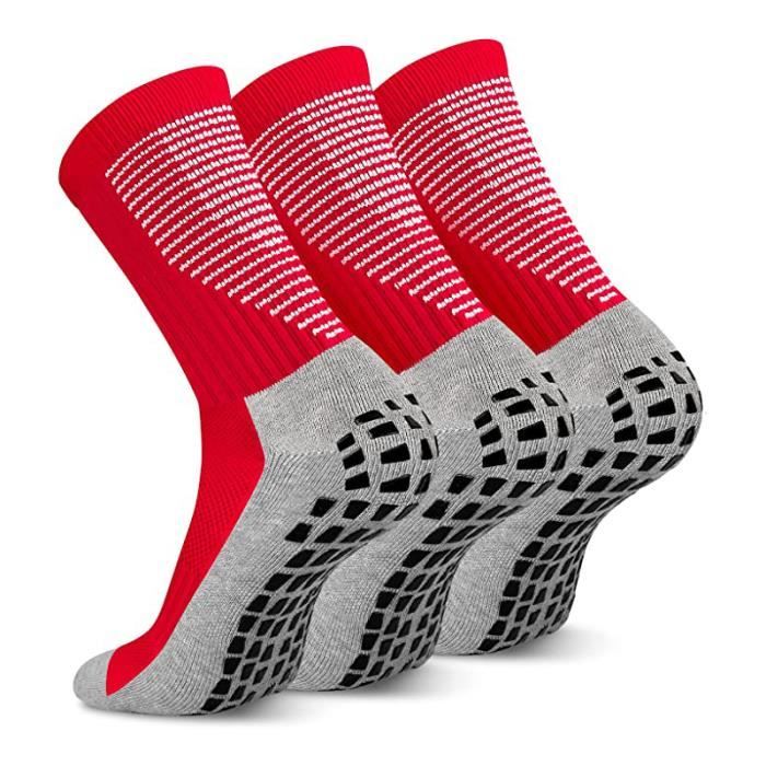 Chaussettes de football - Noname - Rouge - Antidérapantes - Respirantes ...