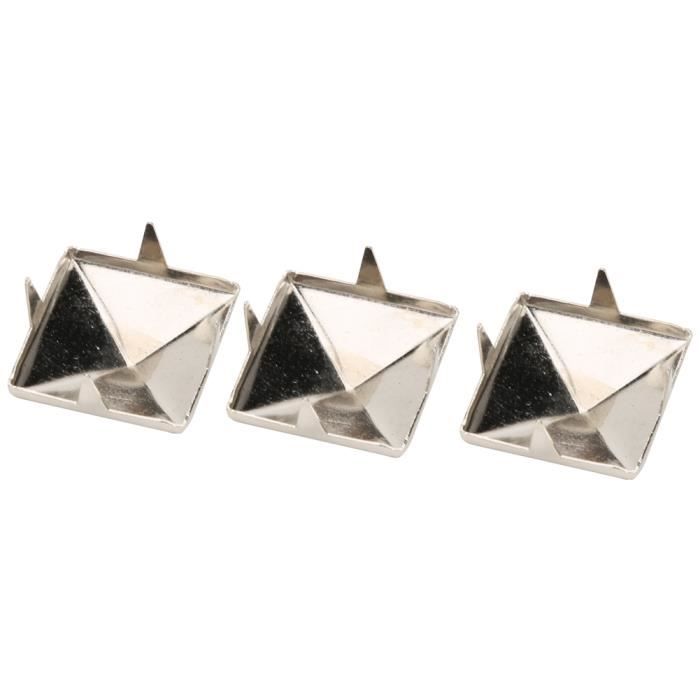 Rivets - OMABETA - Pyramide Carrée - 100pcs - Laiton - 15mm - 4 Clous ...