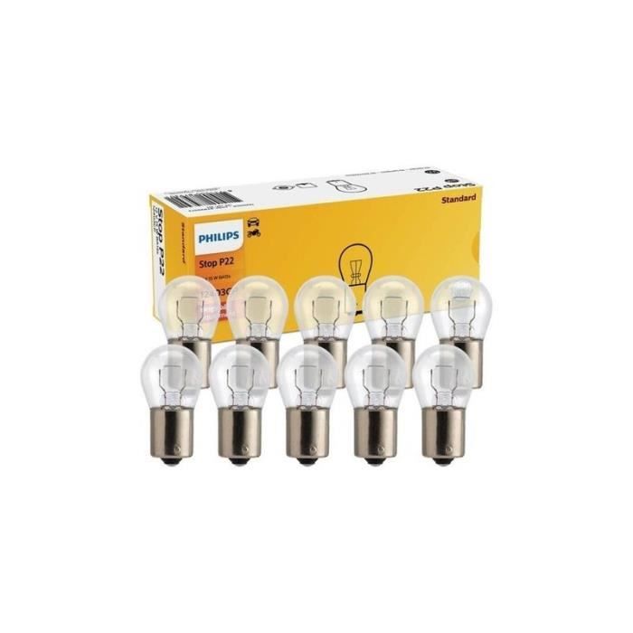 Ampoules de rechange Philips P22 15W Vision Standard 12401CP BA15s 12V ...