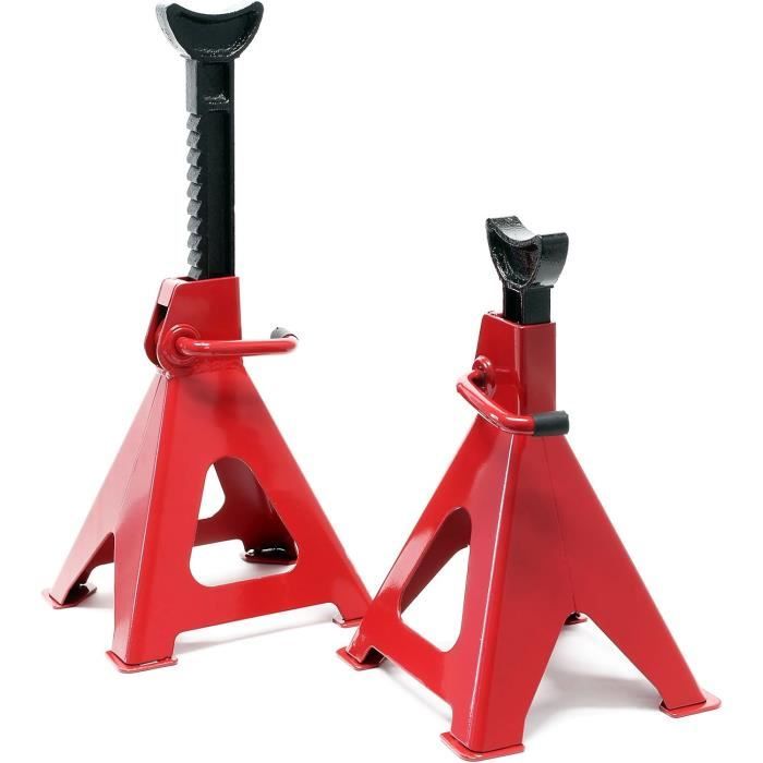 WilTec Chandelles de Levage Réglable en Hauteur en Kit Charge de 6000 ...