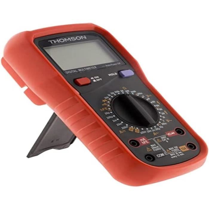 Multimètre - THOMSON - Digital CAT III - 8 Fonctions - 600V - Antichoc ...