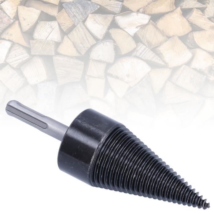 JIA Twist Firewood Splitter Wood Cone Punch Drill Bit Round Shank Split ...