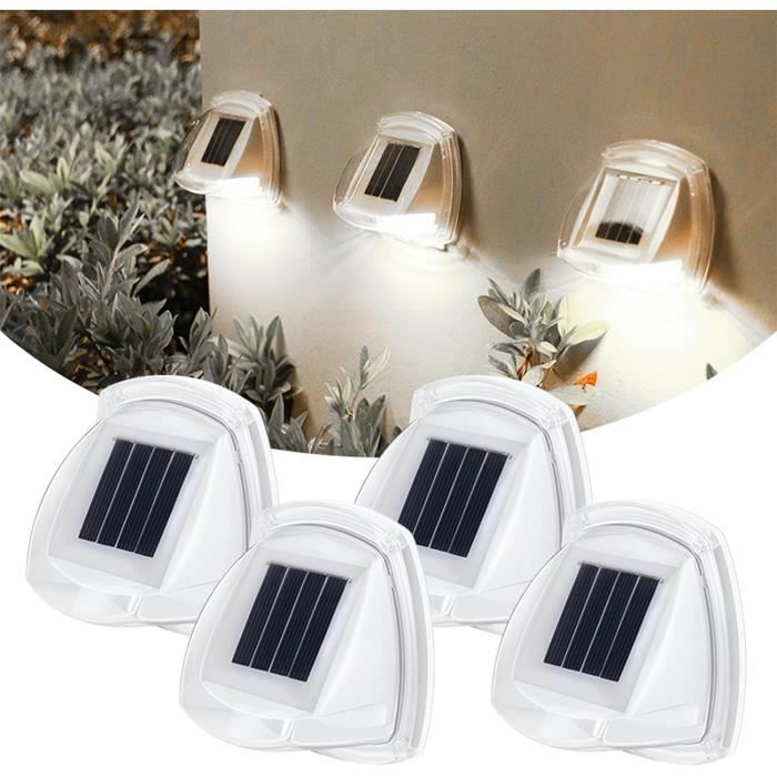 8Led Lampe Solaire Extérieur, Lampe De Sécurité Sans Fil Pour Escalier ...