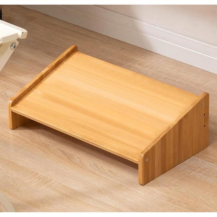 Repose-Pieds Ergonomique Bureau En Bois,Réglage De La Hauteur À 3 ...