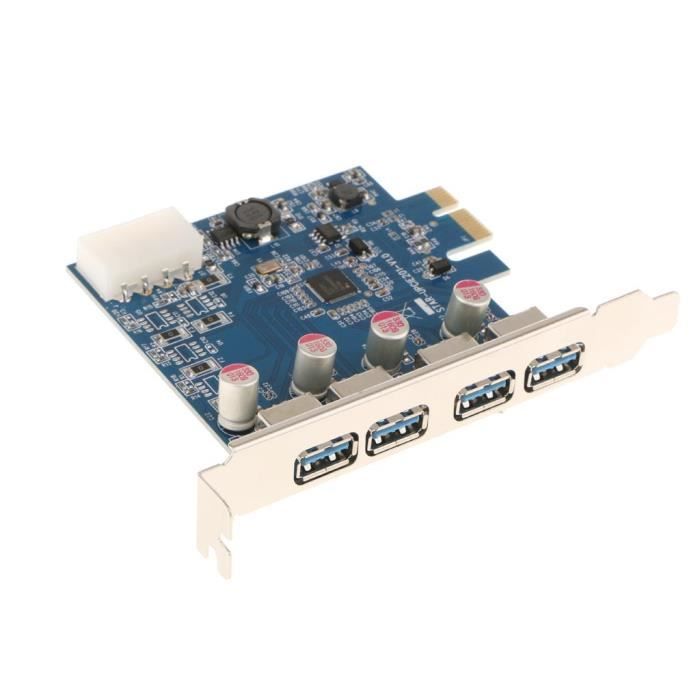 Module de USB 3.0 PCI Express Carte 4 Port avec 4-pin IDE Connecteur de ...