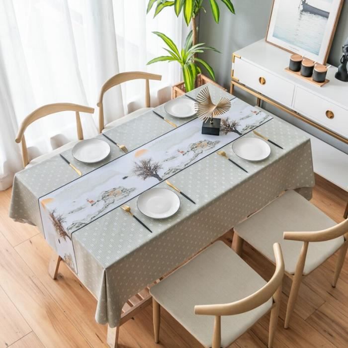 CYHQ 120x160cm -Nappe de Table en PVC imperméable, nappe de Table ...