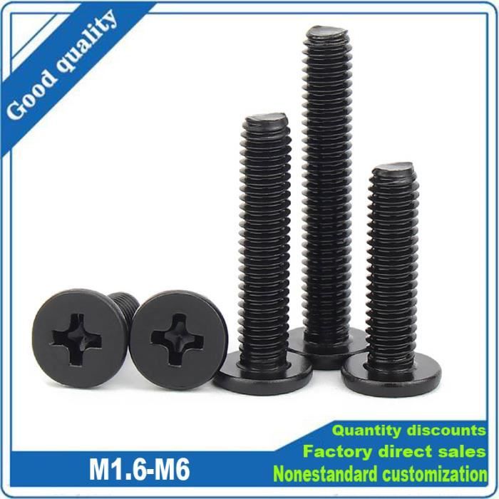 CHINA-M6 5pcs-16mm -Vis à tête plate ultrafine en acier inoxydable 304, 5-10-20-50 pièces, CM ...