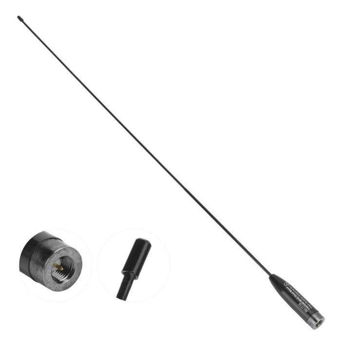 Zerone Antenne double fréquence RH771S Antenne Souple de Talkie‑Walkie SMA Mâle 136‑174/400 ...