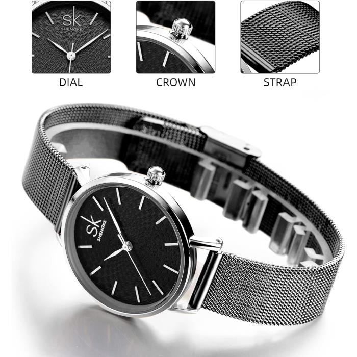 Montres Femmes£¬Mesh Ceinture Quartz Montre ¨¦Tanche Mode Simple Ladies ...