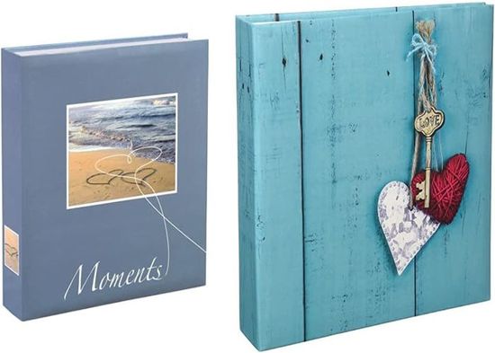 Album Photo Vierge Livorno Bleu/Blanc/Jaune & Album Photo Traditionnel ...