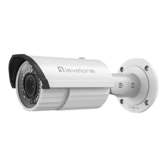 LevelOne FCS-5068 Caméra de surveillance réseau extérieur résistant aux intempéries couleur ...